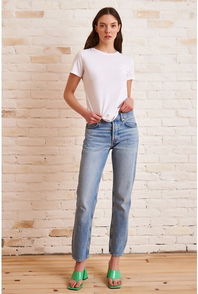 Never More Beş Cepli Boru Paça Jean