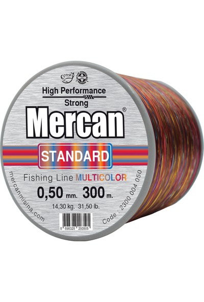 Mercan Standart Multıcolor Bobin Makara Misina Mercan Standart Multıcolor Bobin Makara Misina