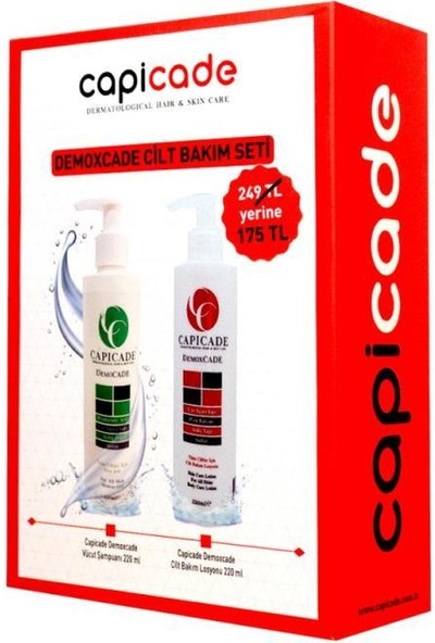 Capicade Demoxcade Tüm Ciltler Için Cilt Bakım Seti (Şampuan - Losyon)