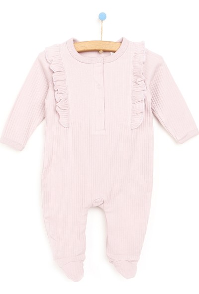 Hellobaby Yenidoğan Kaşkorse Fırfırlı Patikli Tulum