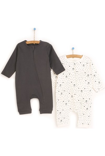 Hellobaby Basic Erkek Bebek 2li Patiksiz Tulum