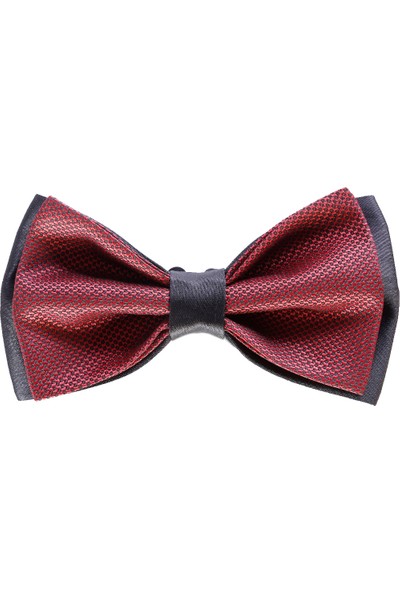 Erkek Bordo Jakarlı Ceromonia Kutulu Papyon