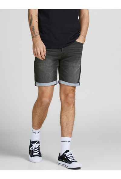 Jack Jones Erkek Likralı Kot Şort 12201699