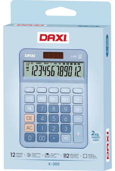 Daxi X-200 Hesap Makinası Daxi X-200 Hesap Makinası
