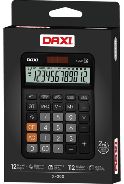 Daxi X-200 Hesap Makinası Daxi X-200 Hesap Makinası