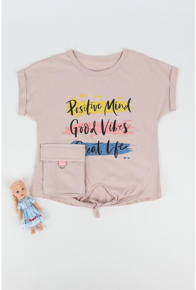 Tomurcuk Kız Çocuk Baskılı Badi 5-8 Yaş