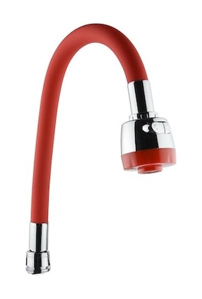 Qniay Oynar Başlıklı Spiral Üzeri Silikon Renkli Esnek Eviye Musluk Başlığı Qniay Oynar Başlıklı Spiral Üzeri Silikon Renkli Esnek Eviye Musluk Başlığı