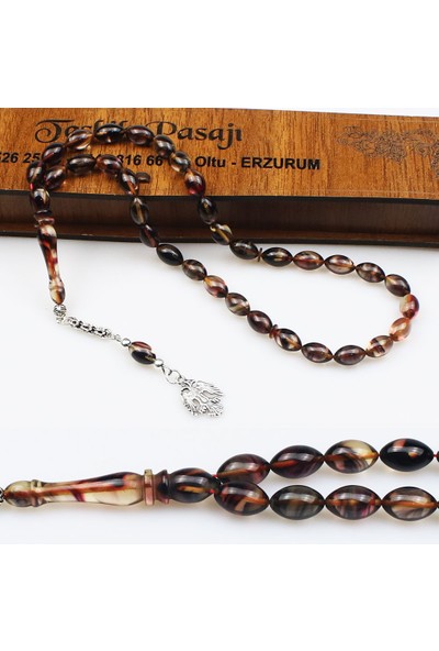 Tesbih Pasajı Dumanlı Sıkma Ateş Kehribar Tesbih