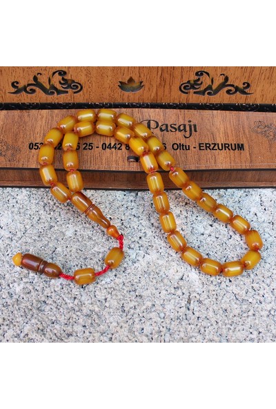 Tesbih Pasajı Sistem Kapsül Kesim Çubuk Kehribar Tesbih