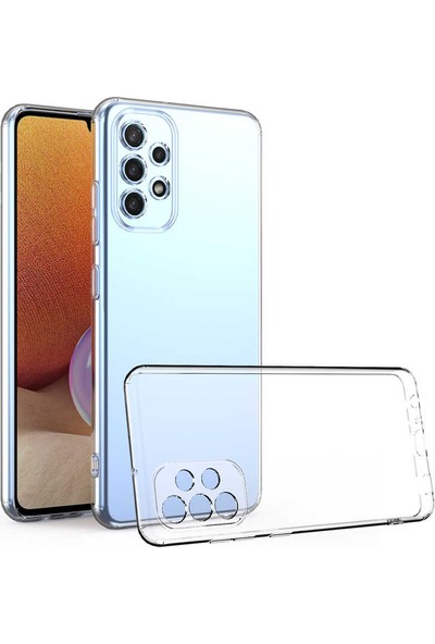 Nevarium Samsung Galaxy A73 5g Kılıf Şeffaf Silikon Lüx