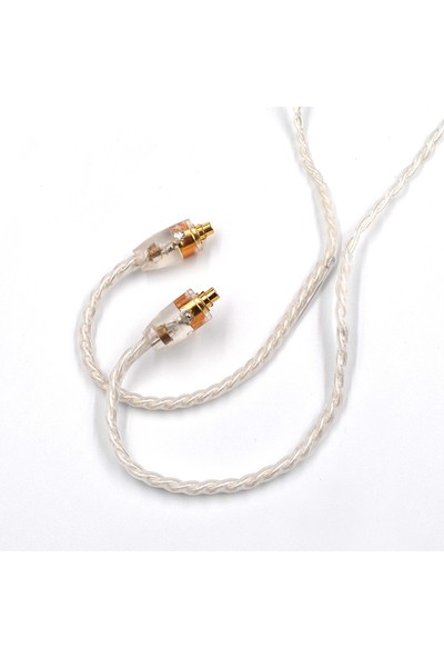 Generic Mmcx Kulaklık Için Kz Bakır Gümüş Kaplama Yükseltme Teli Beyaz (Yurt Dışından) (Yurt Dışından)