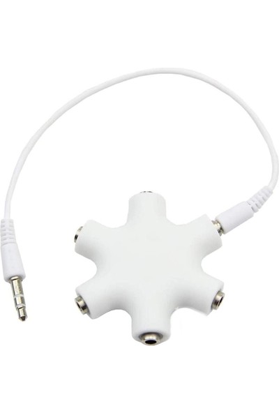 Generic 6 Port 3.5mm Stereo Kadın Adaptörü ile 3.5mm Ses Kablosu Beyaz (Yurt Dışından) (Yurt Dışından) Generic 6 Port 3.5mm Stereo Kadın Adaptörü ile 3.5mm Ses Kablosu Beyaz (Yurt Dışından) (Yurt Dışından)