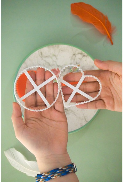 Pagina Tırtıklı Yuvarlak Ve Kalp Kurabiye & Şeker Hamuru Kalıbı