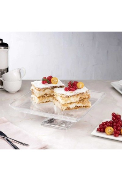 Diamas Home Ayaklı Kare Paşabahçe Madlen Sunumluk Diamas Home Ayaklı Kare Paşabahçe Madlen Sunumluk