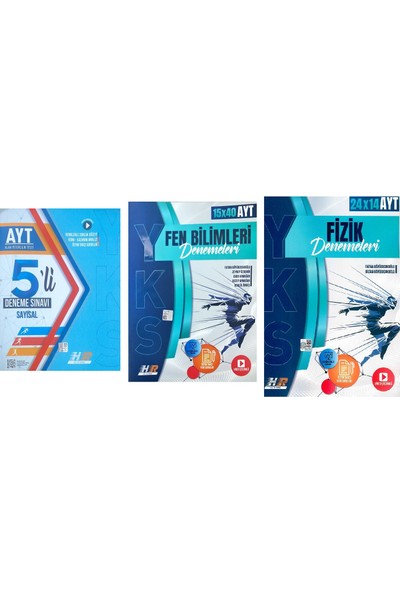 Hız ve Renk Yayınları Hız ve Renk AYT 5li Sayısal Dnm-AYT Fen B.(40*15)-AYT Fizik(24*14)
