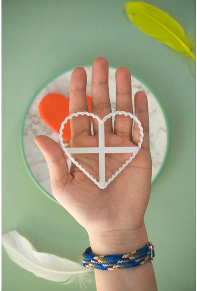 Pagina Tırtıklı Kalp Kurabiye & Şeker Hamuru Kalıbı