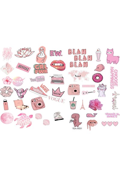 Tellgraf Pembe Laptop Stickerı (21X31 Cm) Tellgraf Pembe Laptop Stickerı (21X31 Cm)