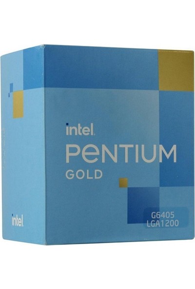 Intel Pentium Gold G6405 4.10GHz 4mb 2 Çekirdek 1200P Box Işlemci