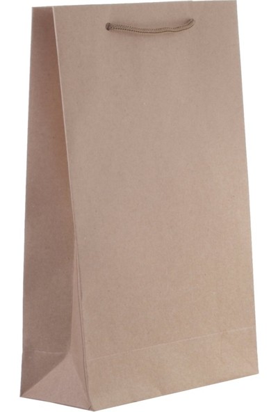 Paket Parti Kraft Ip Saplı Çanta 25X38X9CM 25'li Paket Parti Kraft Ip Saplı Çanta 25X38X9CM 25'li