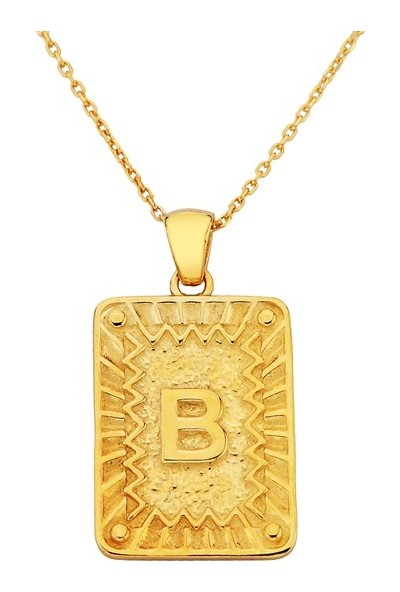 Karosh B Harfi Kalkan Kolye