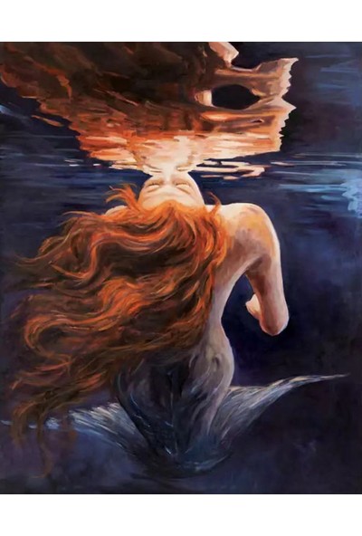 Lily Hobbyland Lilyhobbyland Sayılarla Boyama Seti Çerçeveli Deniz Kızı 40X50 cm