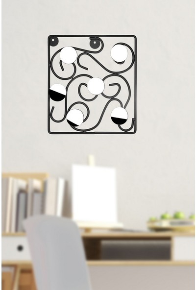 Begüsa Arman Aynalı Metal Tablo Siyah 22 cm Begüsa Arman Aynalı Metal Tablo Siyah 22 cm