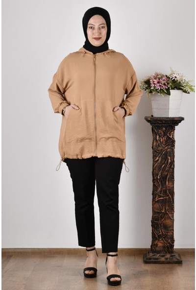 Ikol 27021 Kadın Camel Eteği Türeli Fermuarlı Hırka Ikol 27021 Kadın Camel Eteği Türeli Fermuarlı Hırka