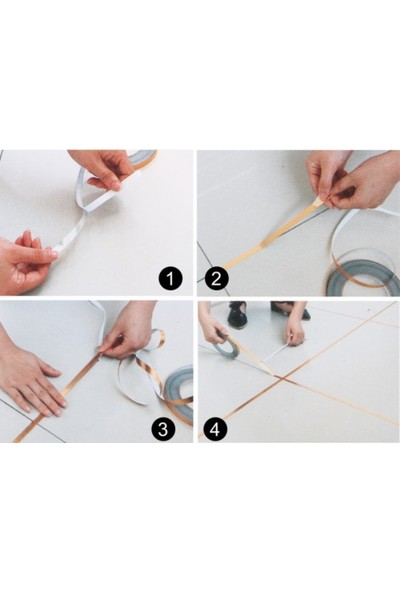 Lilibeaty 0.5 cm 50 Metre Gold Fayans Arası Şerit Bant Lilibeaty 0.5 cm 50 Metre Gold Fayans Arası Şerit Bant