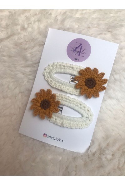 Zeyli Toka El Yapımı Örgü 2 Li Çıt Çıt Toka Seti Ay Çiçeği 281310 Zeyli Toka El Yapımı Örgü 2 Li Çıt Çıt Toka Seti Ay Çiçeği 281310