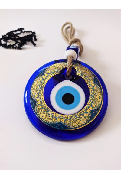 Vakida Shop Desenli, Hasır Ipli 8x8 cm Cam Nazar Boncuk Duvar Süsü Vakida Shop Desenli, Hasır Ipli 8x8 cm Cam Nazar Boncuk Duvar Süsü