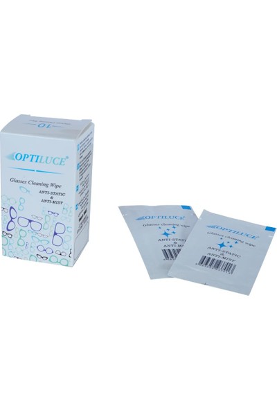 Optiluce 10 Lu (Tek Kullanımlık) Islak Mendil, Gözlük Camı Temizliği Için Optiluce 10 Lu (Tek Kullanımlık) Islak Mendil, Gözlük Camı Temizliği Için