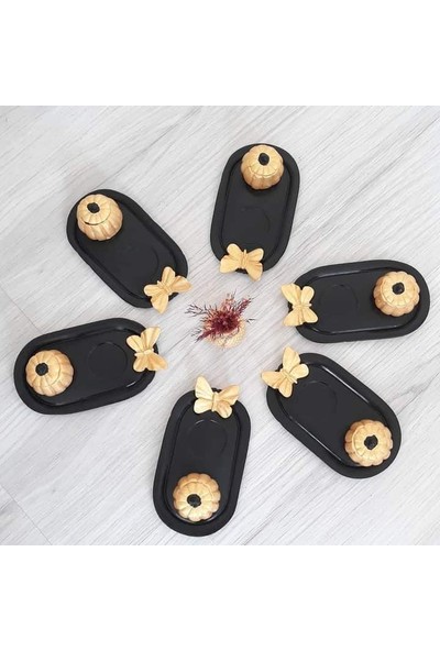 Elifnur Hobi Ticaret Kelebekli Kahve Sunumlukları 6 Lı