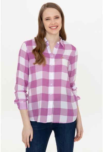 U.S. Polo Assn. Bayan Menekşe Gömlek Uzunkol 50251758-VR037