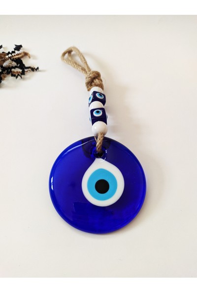 Vakida Shop Desenli, Hasır Ipli 8x8 cm Cam Nazar Boncuk Duvar Süsü Vakida Shop Desenli, Hasır Ipli 8x8 cm Cam Nazar Boncuk Duvar Süsü