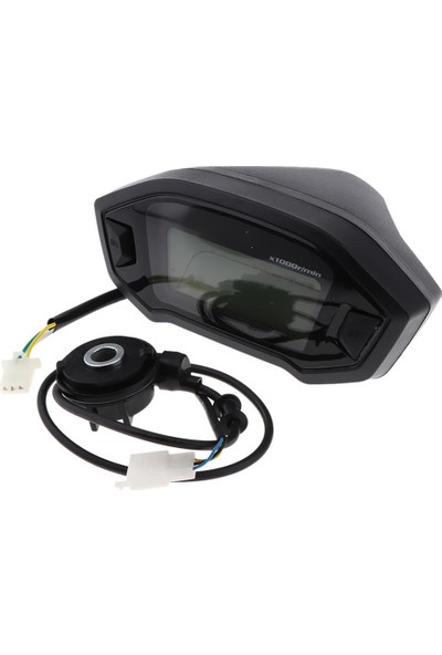 Stshop 12 V - LCD Dijital Arka Işık Motosiklet Kilometre Sayacı Kilometre Takometre Ölçer (Yurt Dışından)