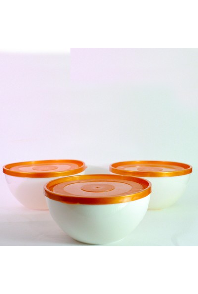 Venatzo 3'lü Yuvarlak Saklama Kabı / Kapaklı Yemek Kasesi Mikrodalga ve Derin Dondurucu Kullanımına Uygun Venatzo 3'lü Yuvarlak Saklama Kabı / Kapaklı Yemek Kasesi Mikrodalga ve Derin Dondurucu Kullanımına Uygun