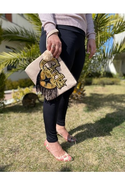 Gönülden Tasarım Girls Aplikeli Püskül ve Ponpon Detaylı