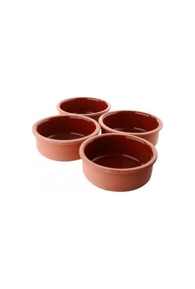 Evrenez Osmanlı Seramik 4'lü Set Toprak Güveç Kase