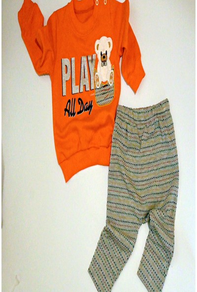 Ayı Desenli Bahar 2li Eşofman Takım