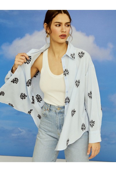 Provedas Çiçek Desenli Gömlek Provedas Çiçek Desenli Gömlek