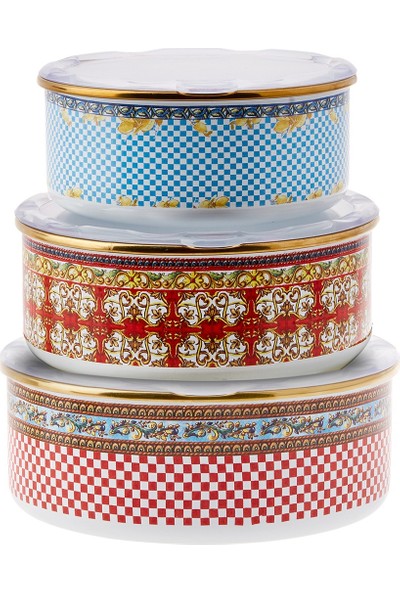 Karaca Letizia 3'lü Saklama Kabı Karaca Letizia 3'lü Saklama Kabı