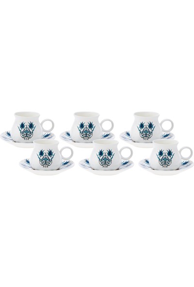 Karaca Bursa 6 Kişilik Kahve Fincanı Takımı 90 ml