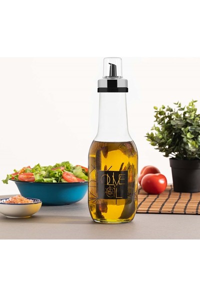 5DM Metal Kapaklı Sızdırmaz Cam Yağlık Sirkelik 1000 ml 5DM Metal Kapaklı Sızdırmaz Cam Yağlık Sirkelik 1000 ml