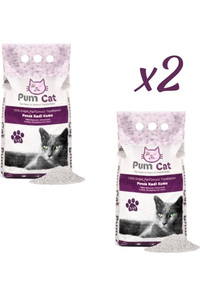 Pumice World Pum Cat Topaklanan Bentonit Kedi Kumu, 10 Litre - 5x2 - Ince Tane Bentonit Kedi Kumu Pumice World Pum Cat Topaklanan Bentonit Kedi Kumu, 10 Litre - 5x2 - Ince Tane Bentonit Kedi Kumu