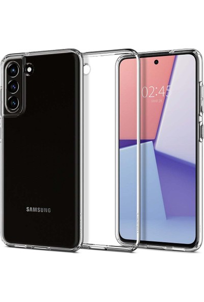 Spigen Samsung Galaxy S21 FE 5G Kılıf Liquid Crystal 4 Tarafı Tam Koruma Crystal Clear - ACS03055 Spigen Samsung Galaxy S21 FE 5G Kılıf Liquid Crystal 4 Tarafı Tam Koruma Crystal Clear - ACS03055