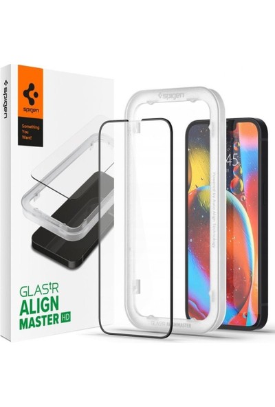 Spigen Apple iPhone 13 Pro Max Cam Ekran Koruyucu Kolay Kurulum GLAS.tR Align Master Full Cover Black - AGL03723 Spigen Apple iPhone 13 Pro Max Cam Ekran Koruyucu Kolay Kurulum GLAS.tR Align Master Full Cover Black - AGL03723