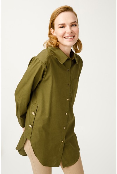 Ekol Polo Yaka Düğme Detaylı Gömlek
