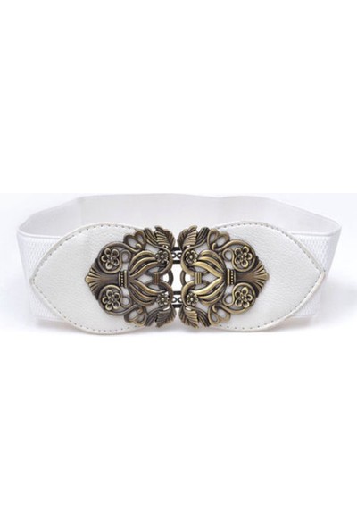 Luxuitems Kadın Geniş Esnek Bel Bandı (Yurt Dışından)