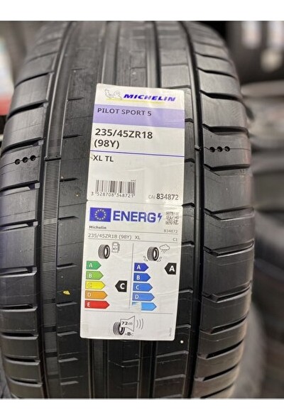 Michelin 235/45R18 Pilot Sport 5 98Y Xl Oto Yaz Lastiği (Üretim Yılı: 2022) Michelin 235/45R18 Pilot Sport 5 98Y Xl Oto Yaz Lastiği (Üretim Yılı: 2022)