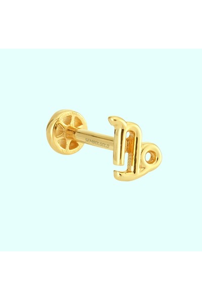 Sembol Gold Altın Tragus Piercing 14 Ayar Oğlak Burcu Sembol Gold Altın Tragus Piercing 14 Ayar Oğlak Burcu